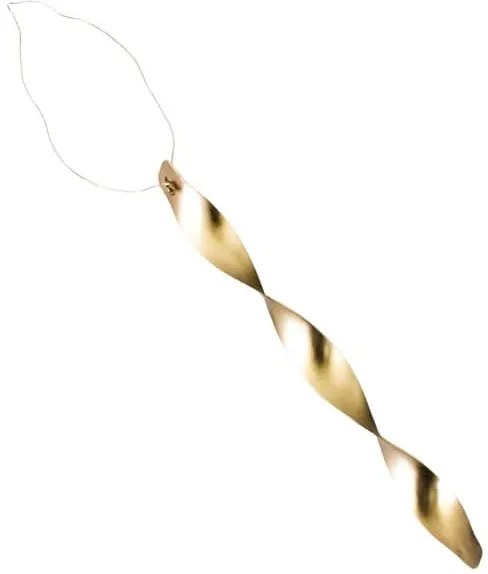 Strömshaga Kovová vánoční ozdoba Twisted Brass - small, zlatá barva, kov
