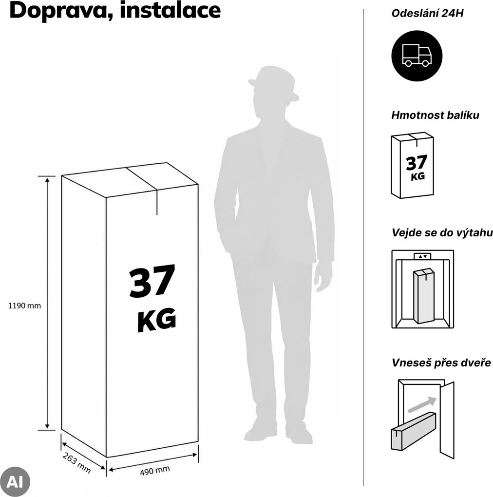 Regál se zásuvkami do kanceláře, na šanony a dokumenty, otevřené police, kovový, bílý/dub sonoma, 800x2200x400 mm: ARIEL Eco Design