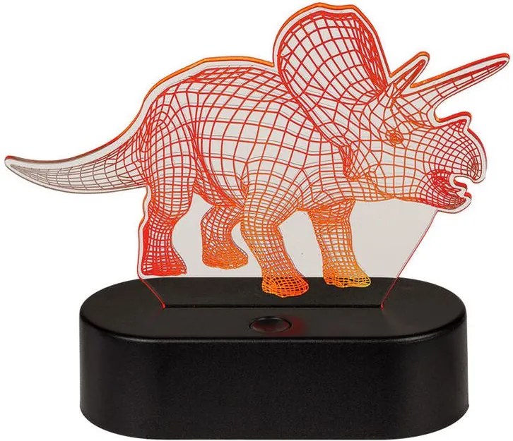 Dětská lampička 3D TRICERATOPS