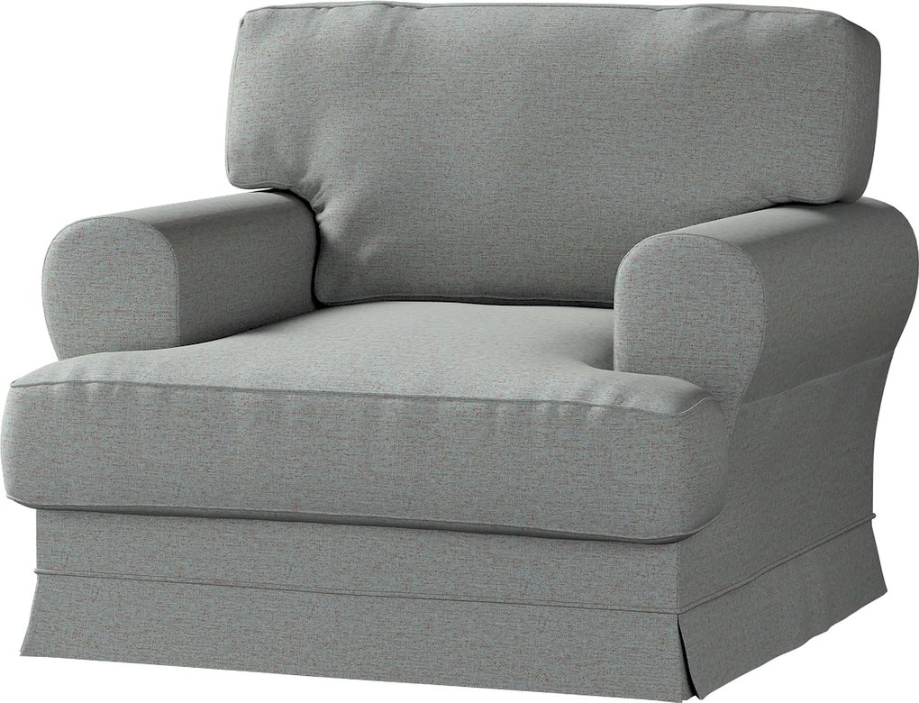 Potah na křeslo IKEA Ekeskog barva modrá látka pletený vzor