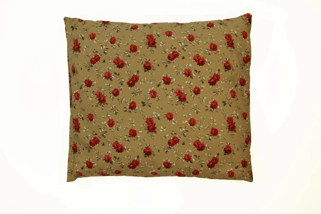 S radostí - vlastní výroba Pohankový polštář na spaní jemné růžičky Velikost: 60 x 80 cm