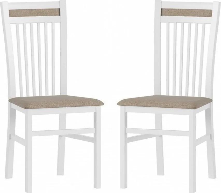 Casarredo - Komfort nábytek Dřevěná jídelní židle VOLANO 131 bílá mat, (2ks)