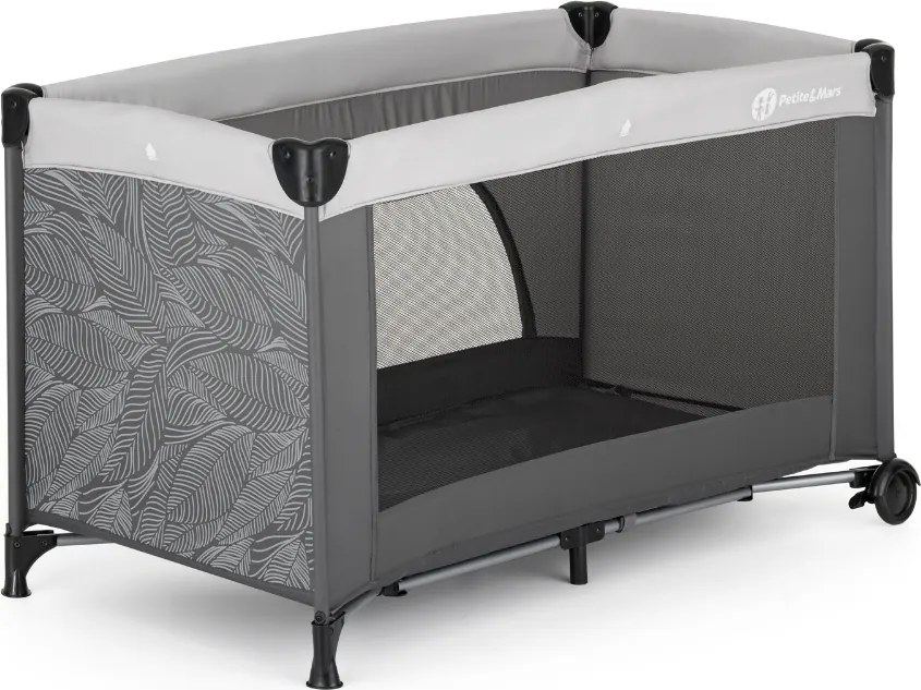 Petite & Mars Postýlka cestovní Nyja Urban Jungle Charcoal
