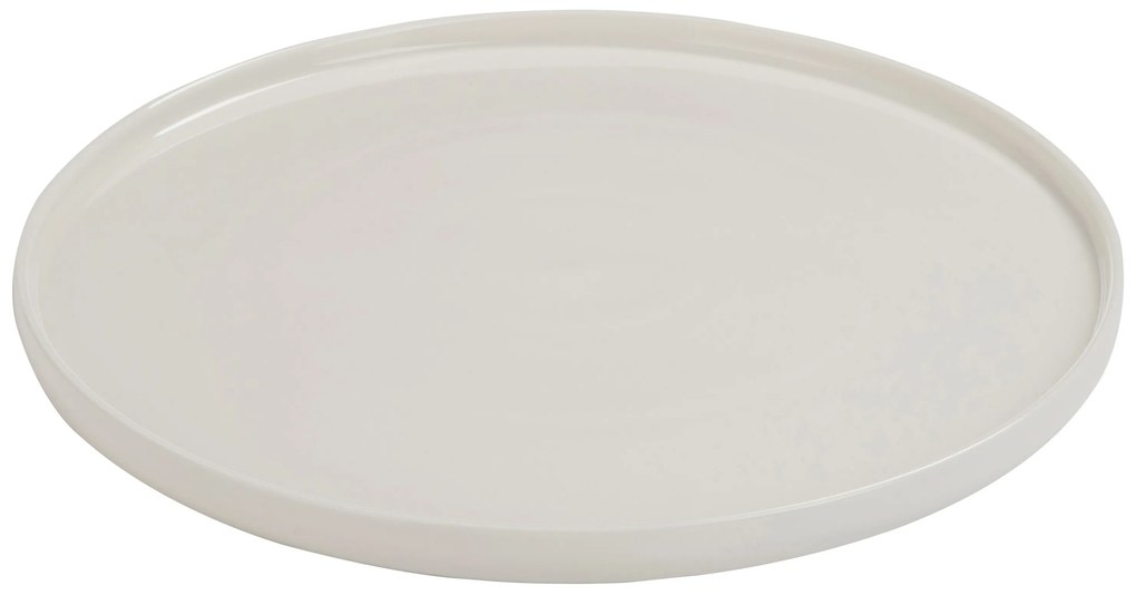Bílý porcelánový mělký talíř Ruby L -  Ø 31*1,6 cm