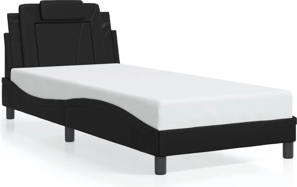 Rám postele Viana s LED bez matrace černý 80 x 200 cm 3213980