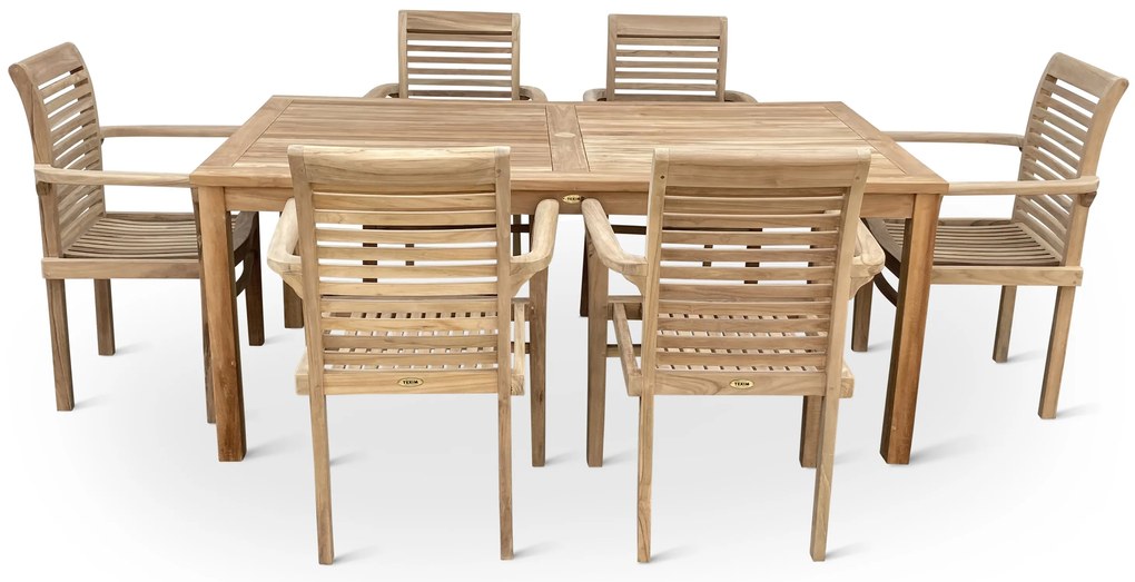 Noela Zahradní teakový set 1+6 pro 6 osob Garden IV.