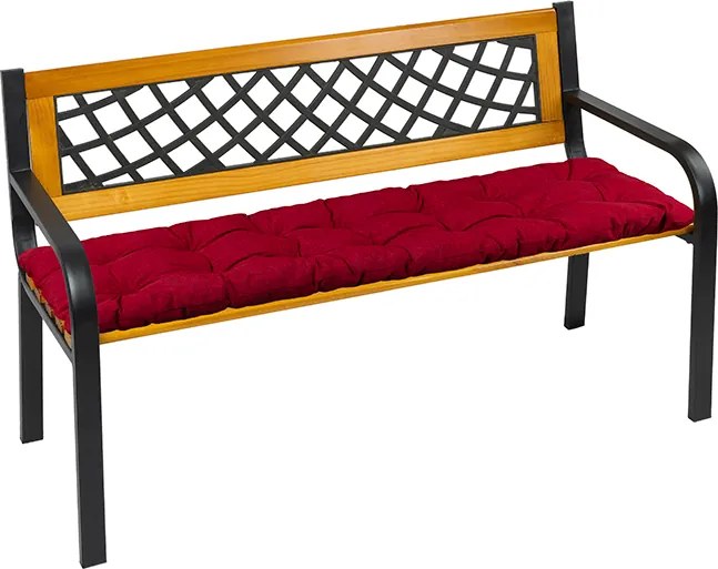 Bellatex Sedák na lavici prošívaný Červená 40x140 cm