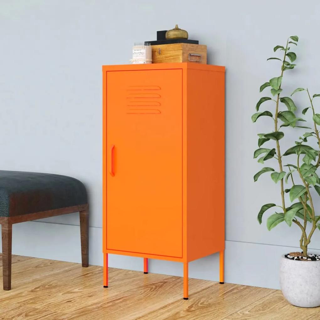 Úložná skříň oranžová 42,5 x 35 x 101,5 cm ocel - Default Title
