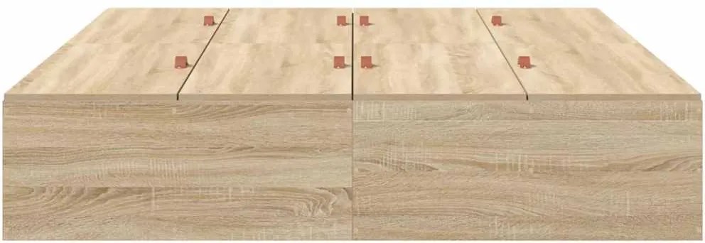 Rám postele s úložným prostorem Sonoma dub 140 x 190 cm 3335431