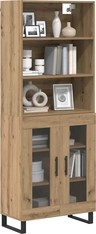 Vysoký bufet 2 ks Artisanový dub 69,5 x 34 x 180 cm 3403190