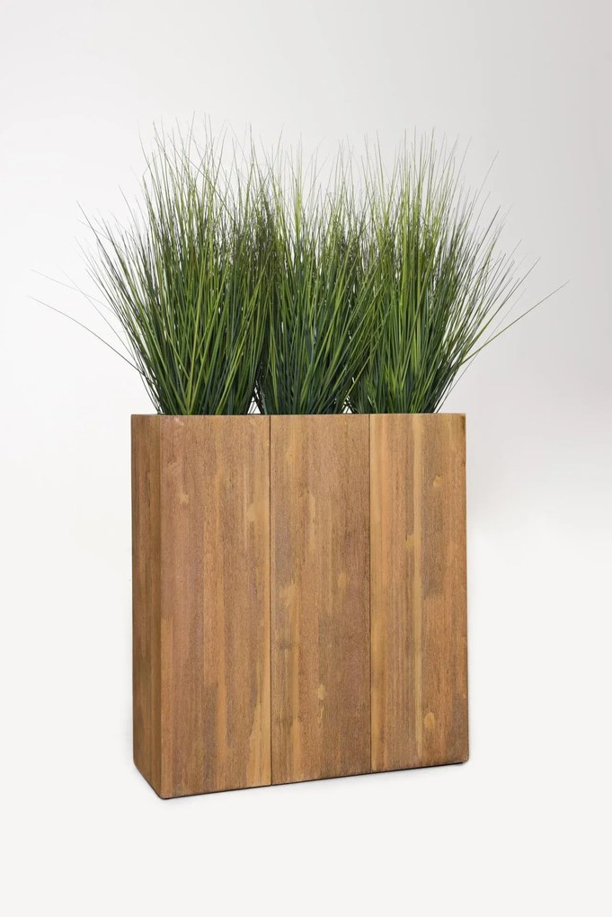 Dřevěný květináč ELEMENTO, šířka 64 cm, dřevo, světle hnědý