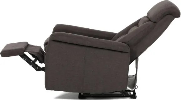 Polohovací křeslo hnědé elektrické TV-925 BR2