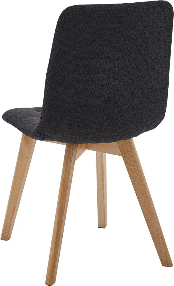 Jídelní židle CT-291 BK2, látka, černá (44 x 52) cm béžová