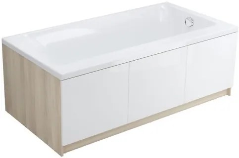 Cersanit Smart, akrylátová vana pravá 170x80cm + nožičky, bílá, S301-116