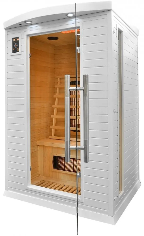Infrasauna s barevnou terapií pro 2 osoby Bílá