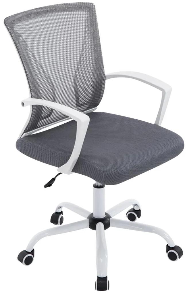 Kancelářská židle Tracy, podnož bílá Barva  Šedá