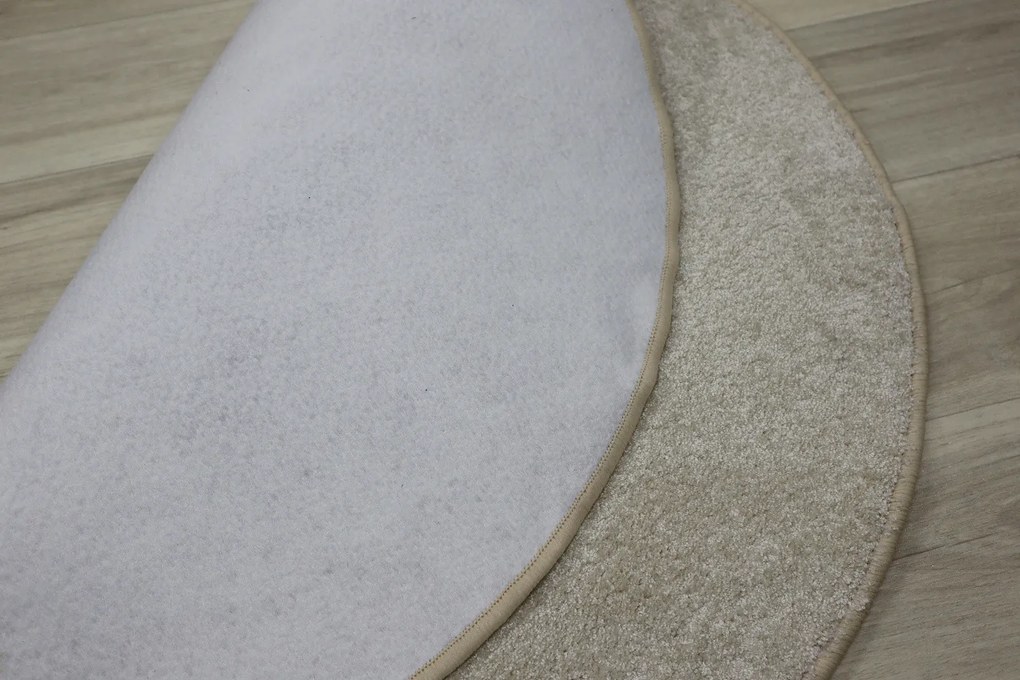 Vopi koberce Kusový koberec Capri Lux cream kruh - 400x400 (průměr) kruh cm