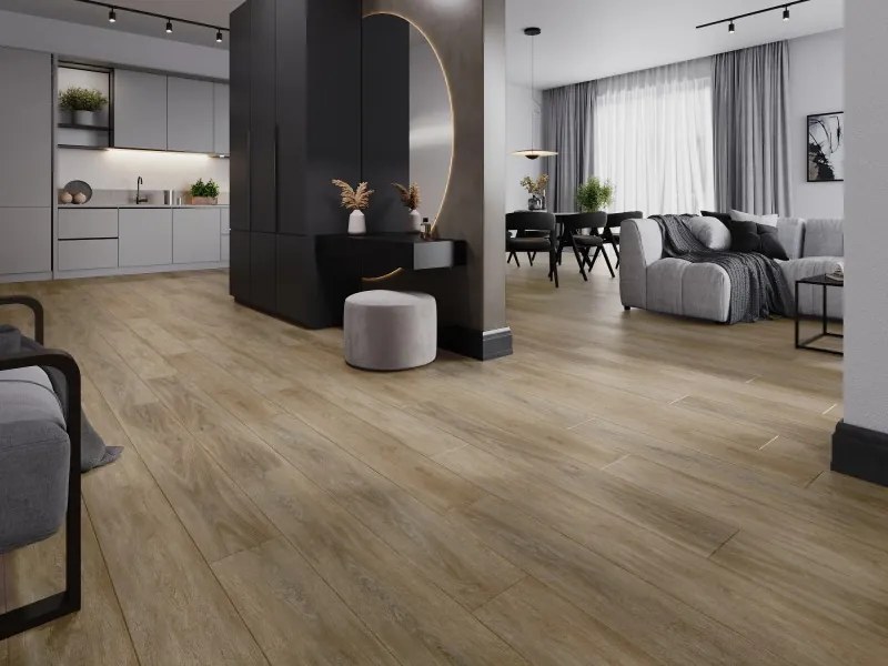 Mexen Palermo vzorek SPC vinylových panelů 6,5 mm, podložka IXPE 1,5 mm, 4 V-drážka, Dub - F1025-S