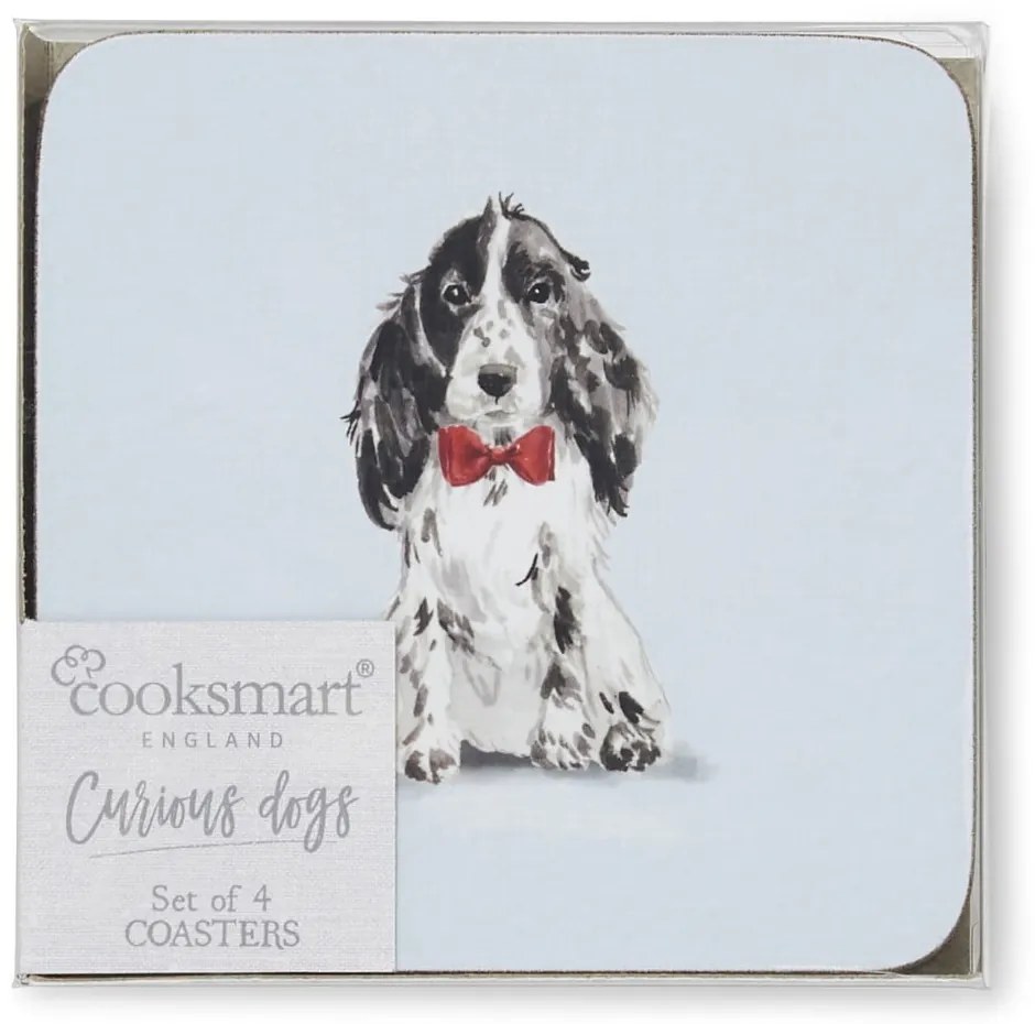 Prostírání a podtácky v sadě 8 ks Curious Dogs – Cooksmart ®