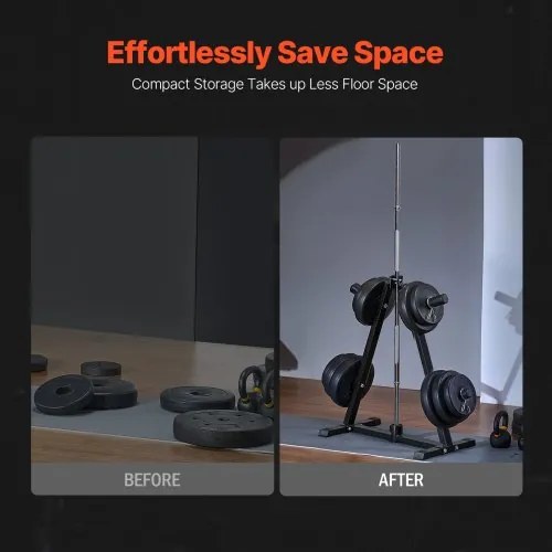 Stojan na posilovací talíře na posilovací talíř Strom Domácnost Gym Stojan na činku