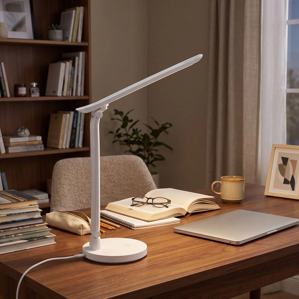Toolight Toolight, JNH048-T, LED stolní lampa se 3 barvami světla, 5 W, bílá, OSW-56241