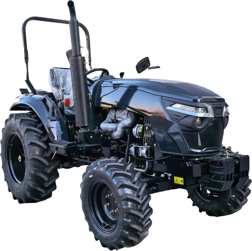 Tauros LX504e 4x4 - malotraktor + kabina + radiální pneu + čelní nakladač (4v1; přidržovač)