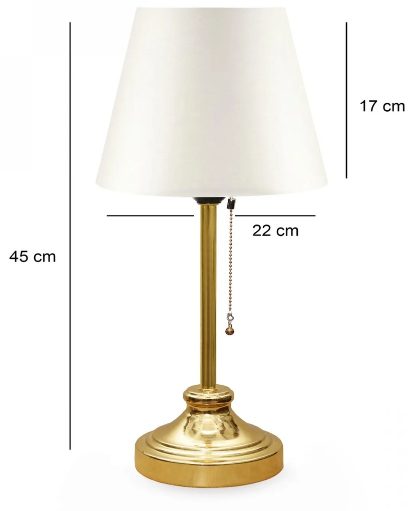 Opviq Stolní lampa AYD-3110, Krémová