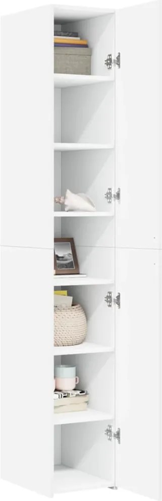 Skříň highboard bílá 30 x 42,5 x 185 cm kompozitní dřevo 3281392