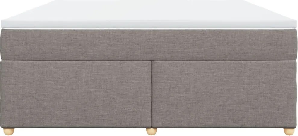 Box spring postel s matrací taupe 180x200 cm textil 3285398