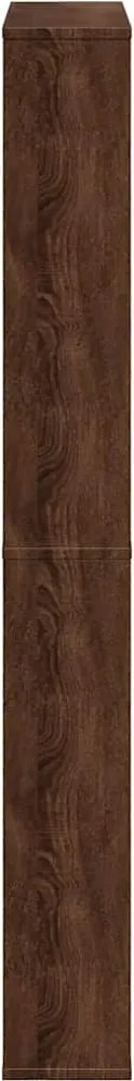 Botník se zrcadlem 4patrový hnědý dub 63 x 17 x 134 cm 3228279