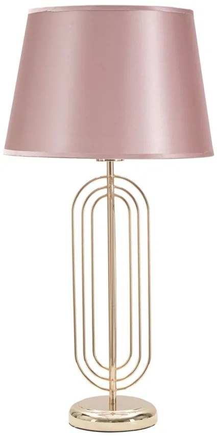 Stolní lampa Mauro Ferretti Cebro Big, 33x64 cm, zlatá/růžová