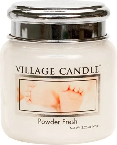 Village Candle Vonná svíčka ve skle, Pudrová svěžest - Powder fresh, 3,75oz