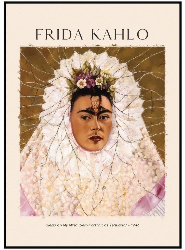 Frida Kahlo - Diego v mé mysli 30 x 40 cm