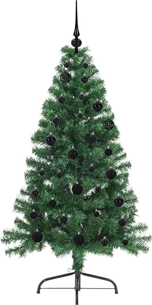 Umělý osvětlený vánoční stromeček Zelená 150 cm PVC 3396999