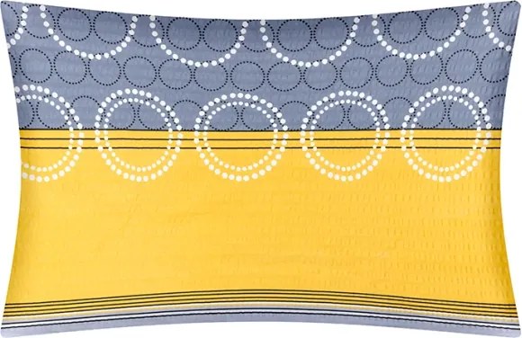 Bellatex Povláček krepový 40x60 cm Kroužek Šedá,Žlutá