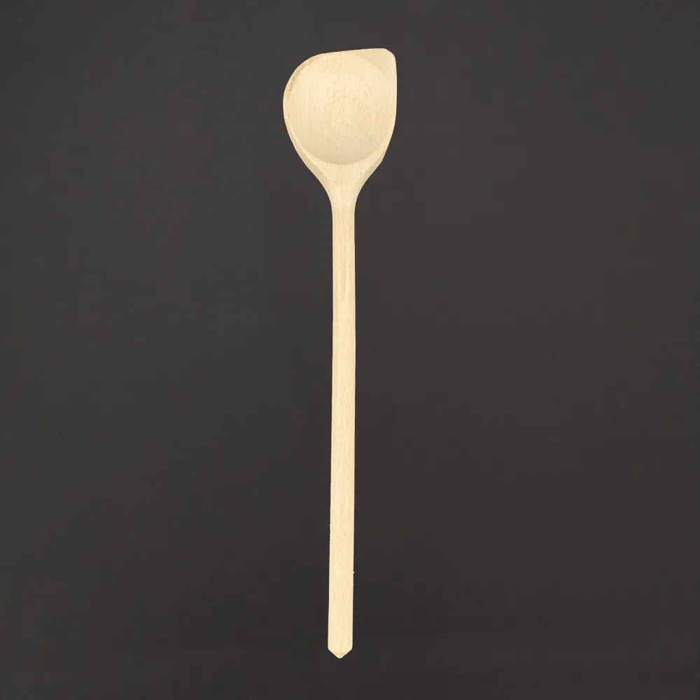 AMADEA Dřevěná vařečka s rohem, masivní dřevo, 25 cm