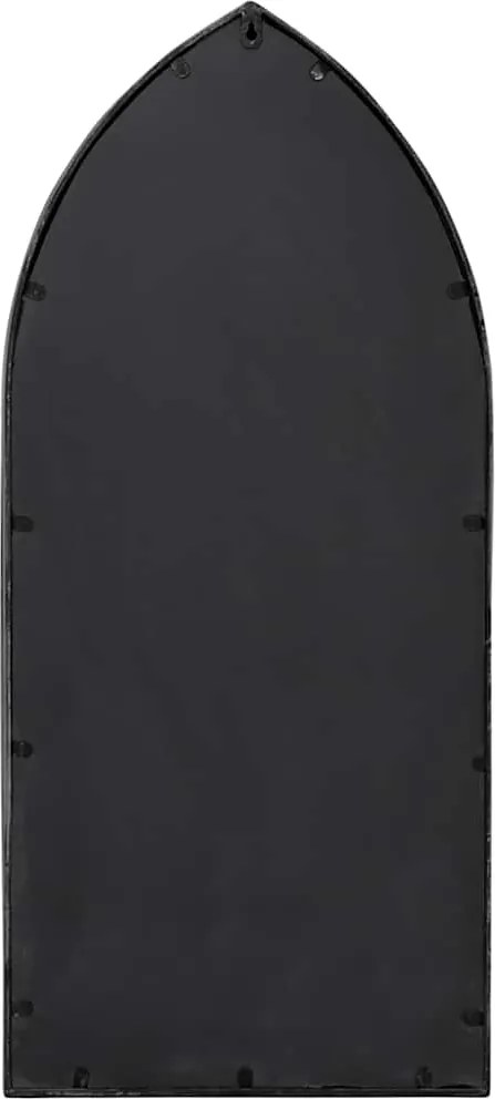 Zrcadlo černé 100 x 45 cm železo do interiéru 3093532