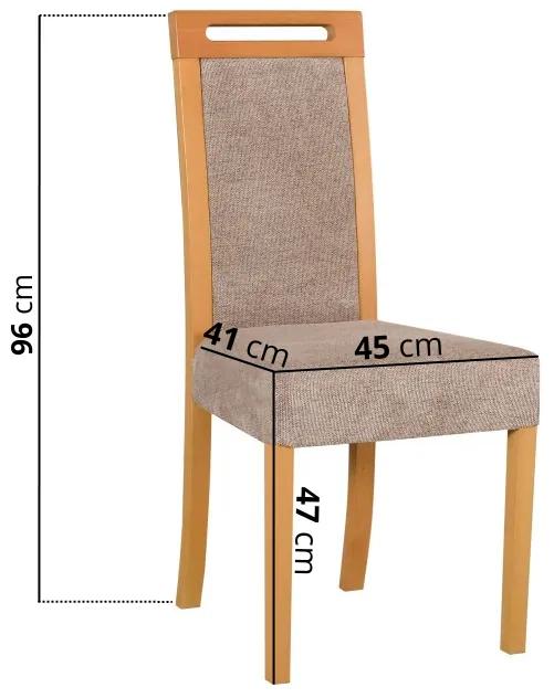 Jídelní židle René Zvolte dřevo: Bílá, Zvolte látku: látka 17b