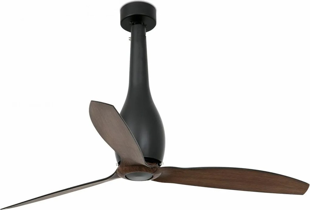 FARO 32004 ETERFAN, černá/dřevo, stropní ventilátor s DC motorem - FARO