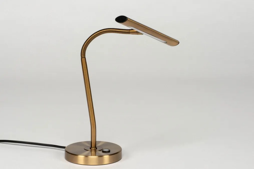 Stolní designová LED lampa Bank Retro Gold