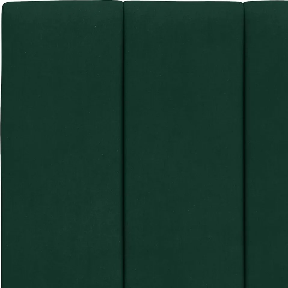 Postel s matrací Hanko tmavě zelená 80 x 200 cm samet 3208565