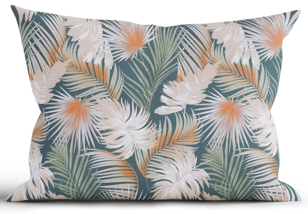 MK Lůžkoviny Bavlněný povlak na polštář Renforcé 50 x 70 cm - Taisa zelená/terakota