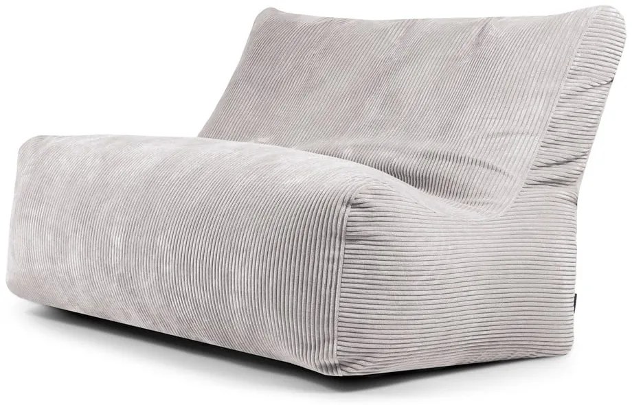 Světle šedý manšestrový sedací vak Sofa Seat Lounge – SLOWDOWN