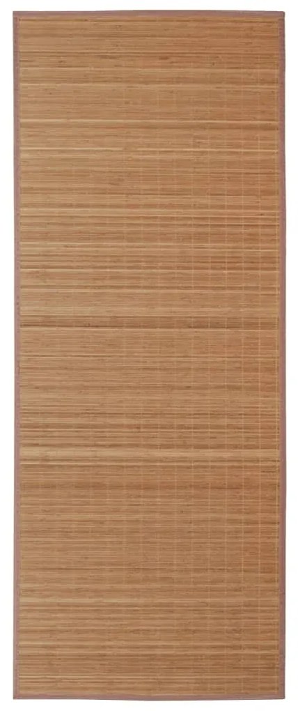 Obdélníková hnědá bambusová rohož / koberec 80 x 300 cm 241338