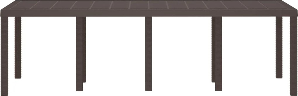 Zahradní stůl Hnědá 250 x 100 x 73 cm polyratan 3378517