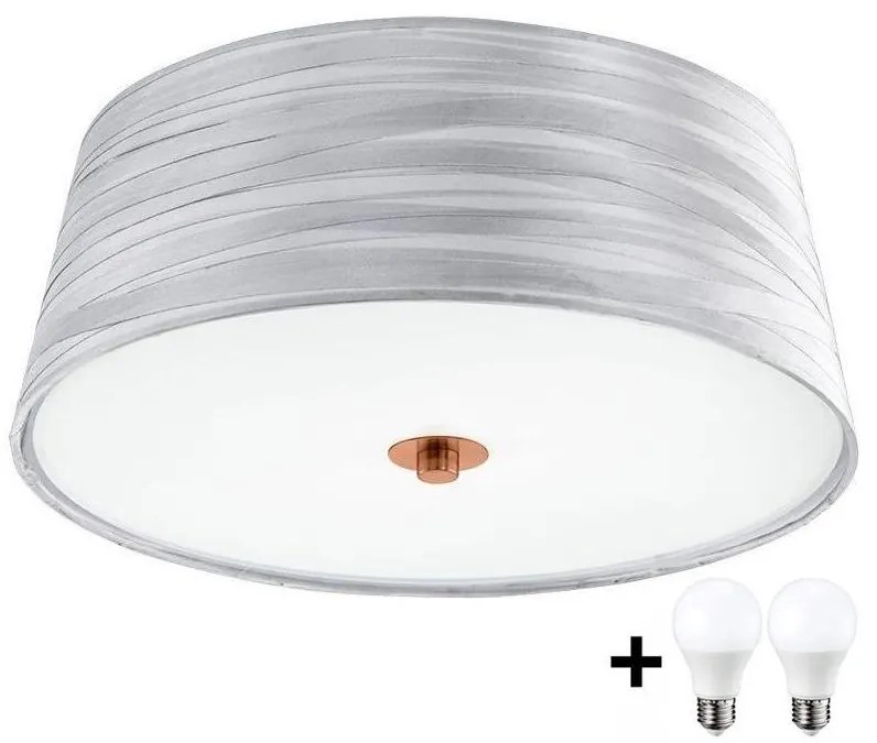 Eglo Eglo 32111- LED Stropní svítidlo FONSEA 1 2xE27/9W/230V stříbrná/měděná LEDEG32111