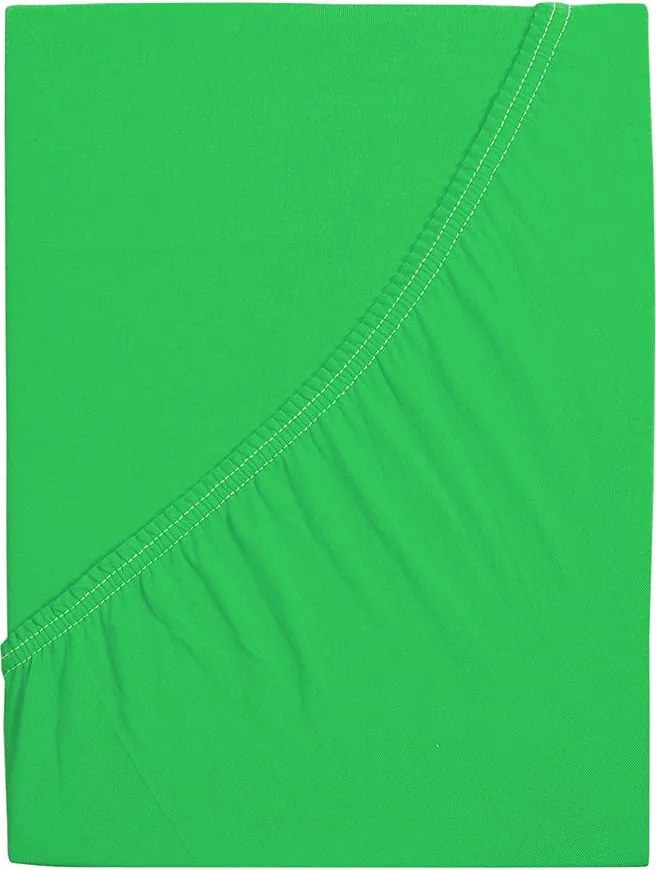 B.E.S. - Petrovice, s.r.o. Prostěradlo JERSEY dětské - Jarní zelená 60 x 120