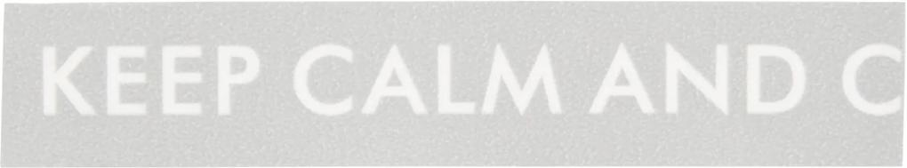 MADAM STOLTZ Designová samolepicí páska Keep Calm, šedá barva, papír