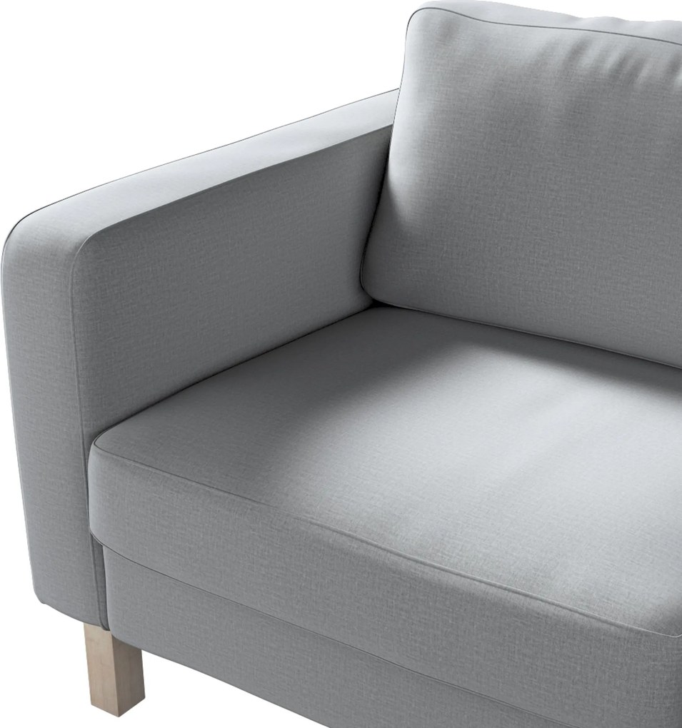 Potah na pohovku IKEA  Karlstad 2-místná, nerozkládací, krátký barva šedá látka sametová