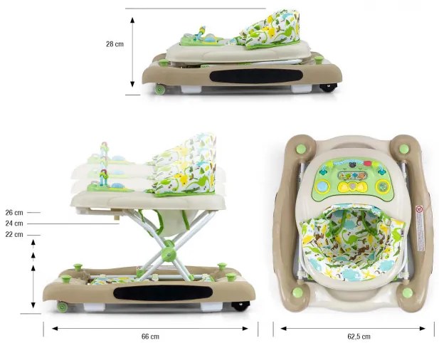 Dětské chodítko Patrol Plus dinosauři